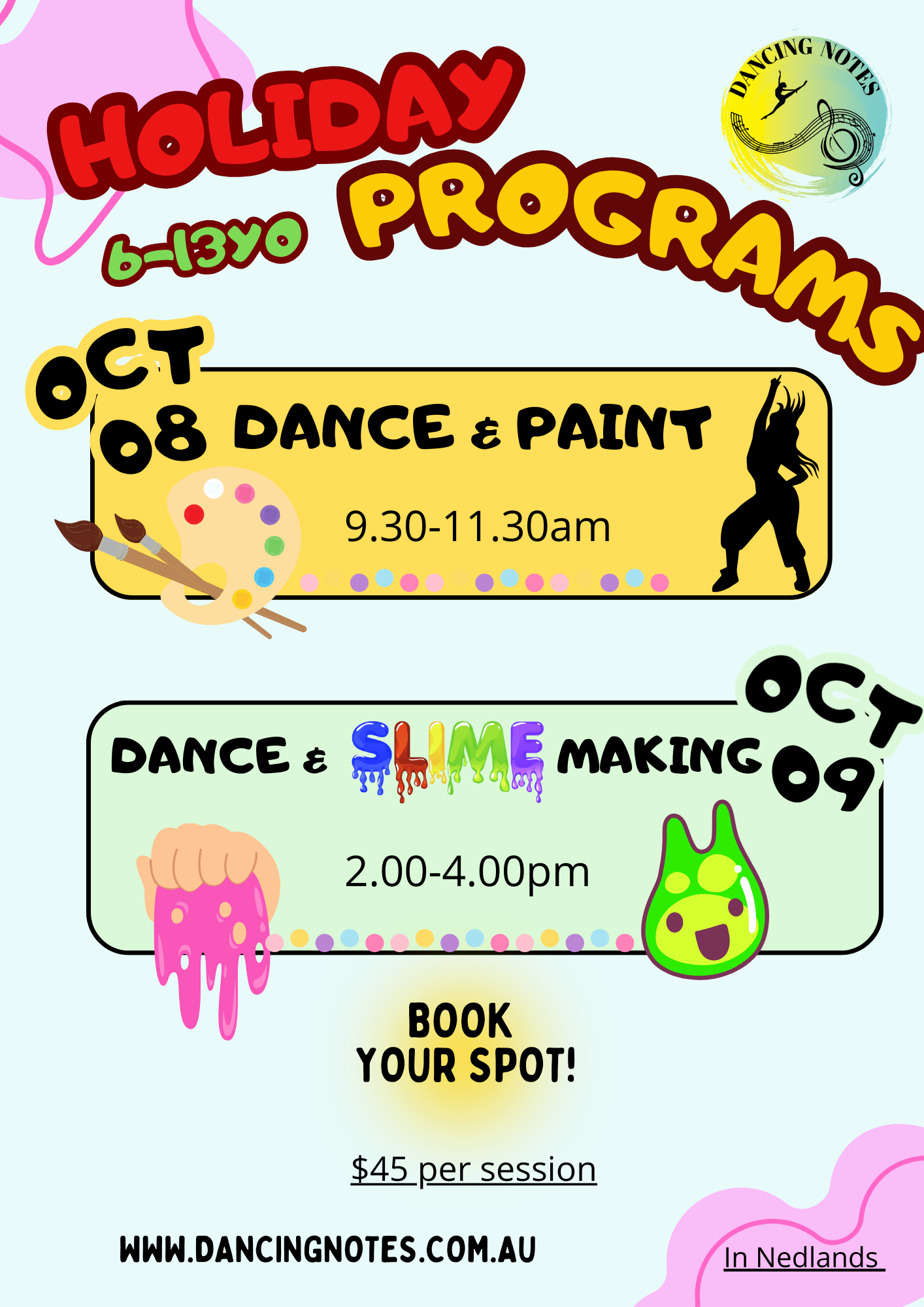 Dancing Notes | School Holiday Programs & Workshops in Perth